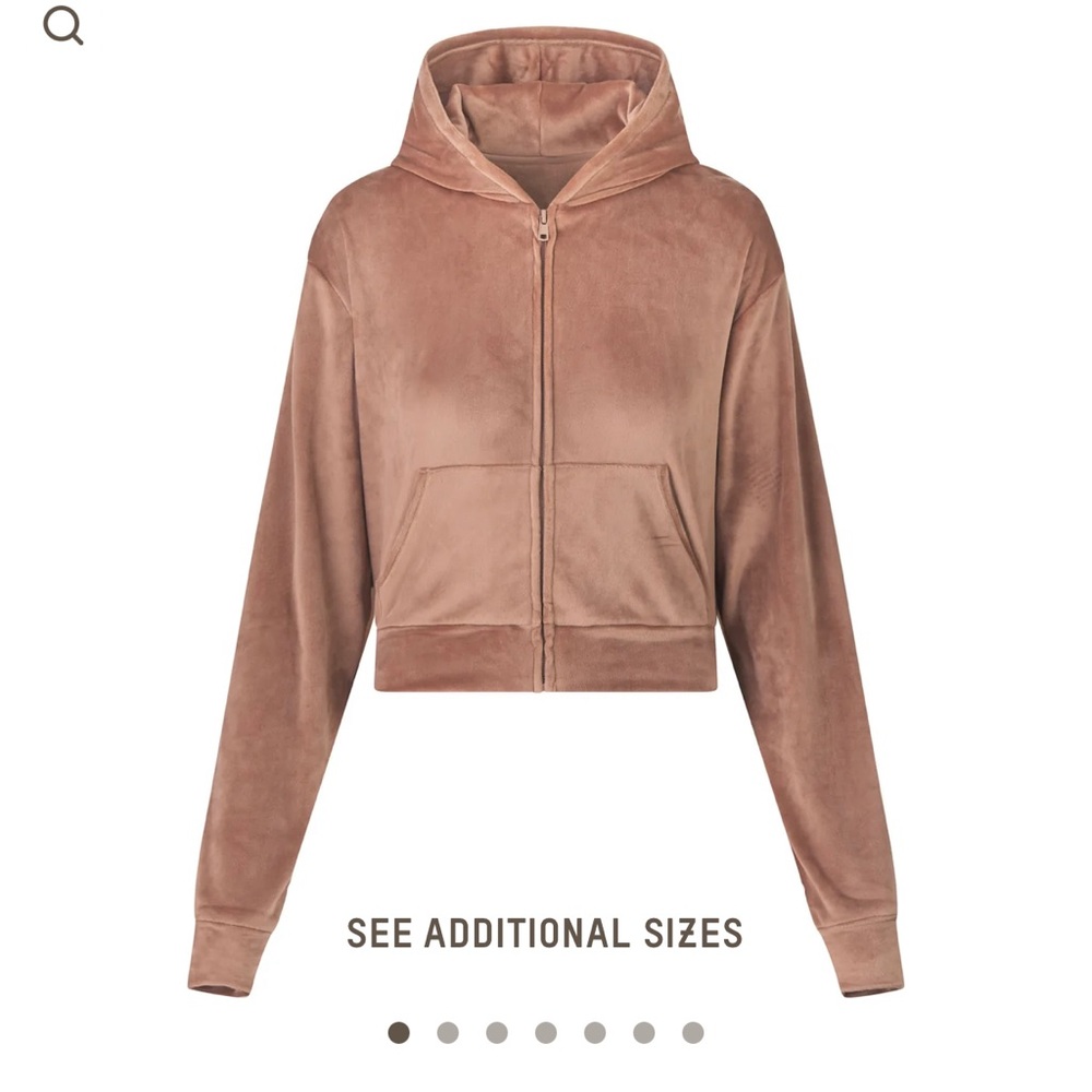 Skims Velour Hoodie - Gem